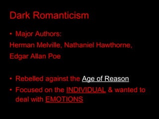 Dark romantics | PPT