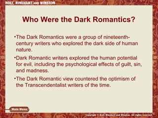 Dark romantics ppt | PPT