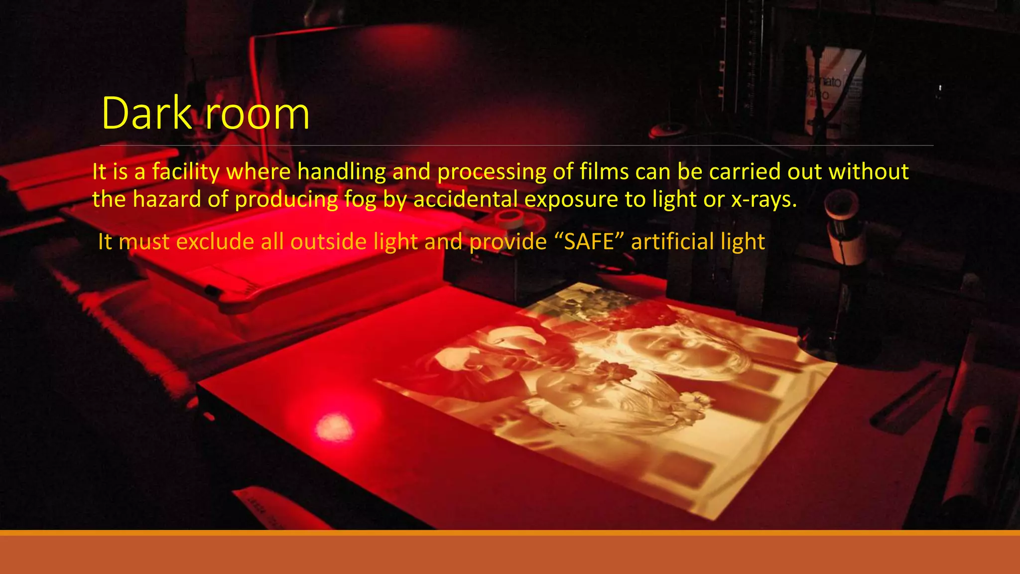 Dark room and film processing techniques rv | PPTX