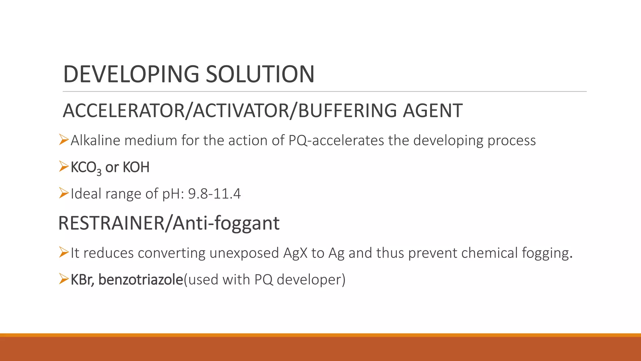 Dark room and film processing techniques rv | PPTX