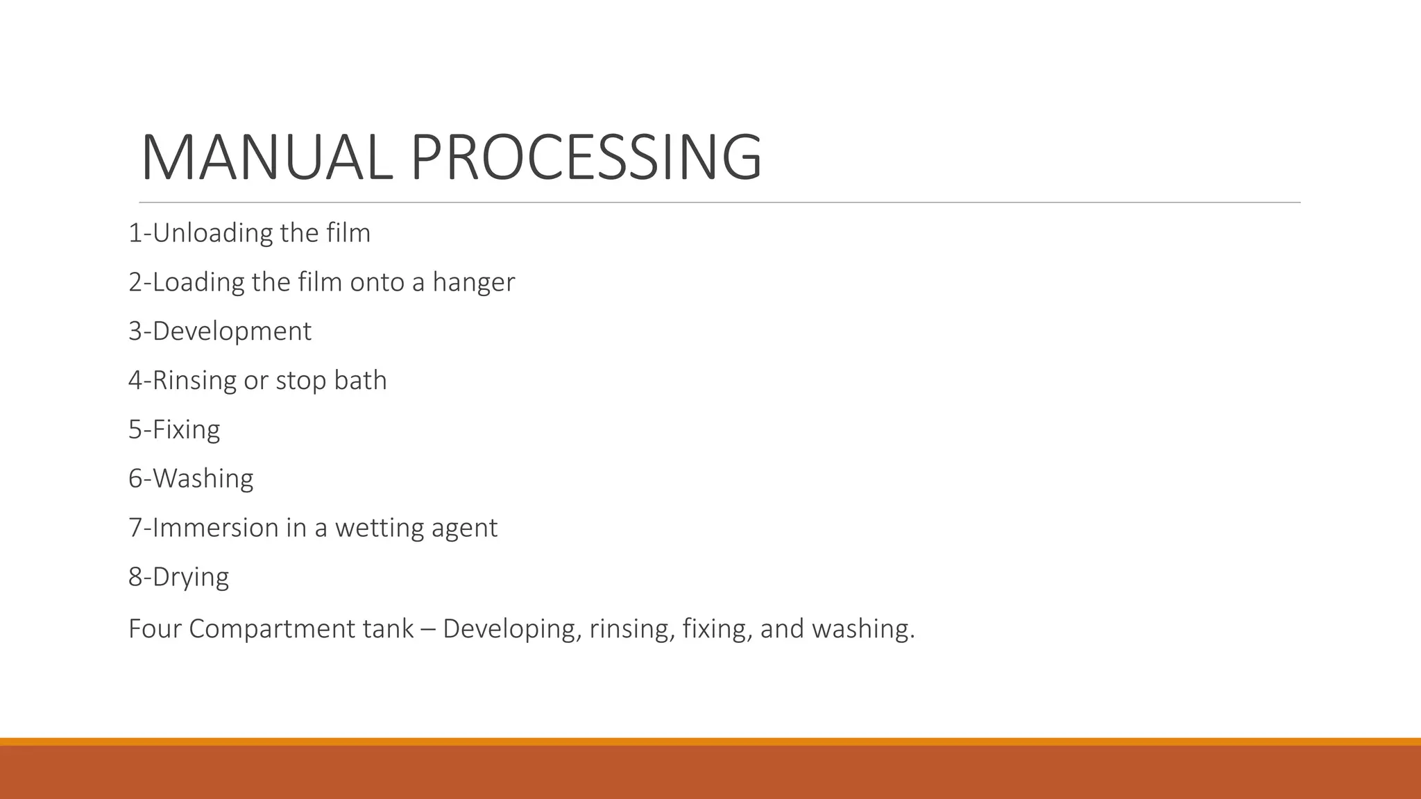 Dark room and film processing techniques rv | PPTX