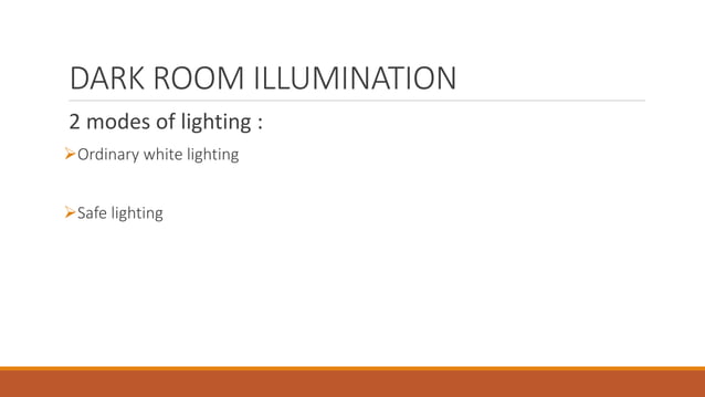 Dark room and film processing techniques rv | PPTX