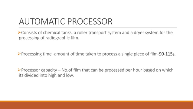 Dark room and film processing techniques rv | PPTX