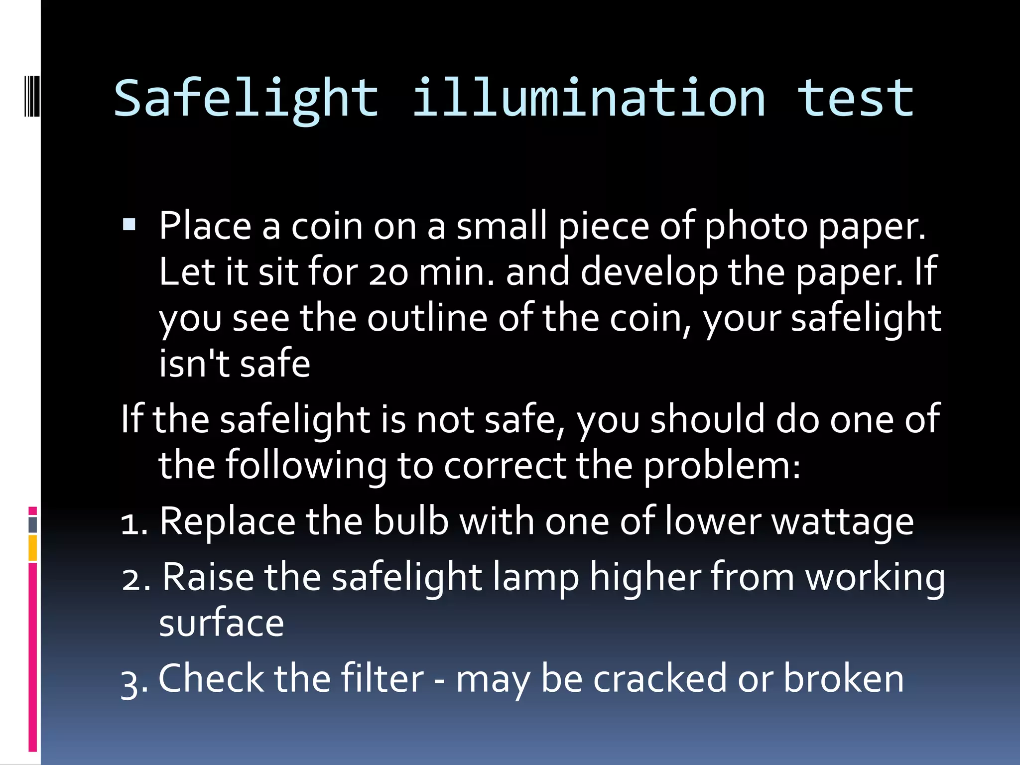 Dark room procedures | PPTX