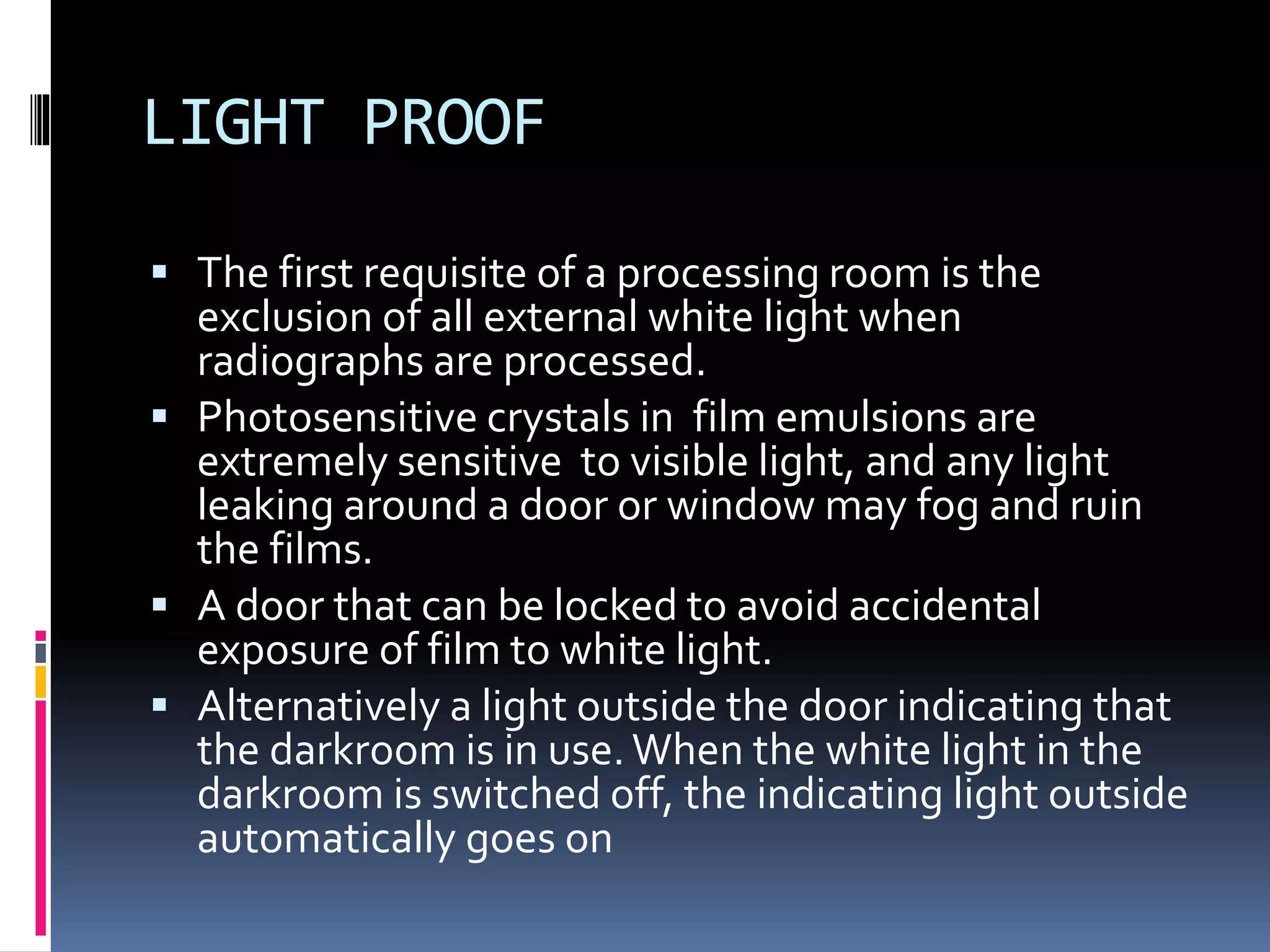 Dark room procedures | PPTX