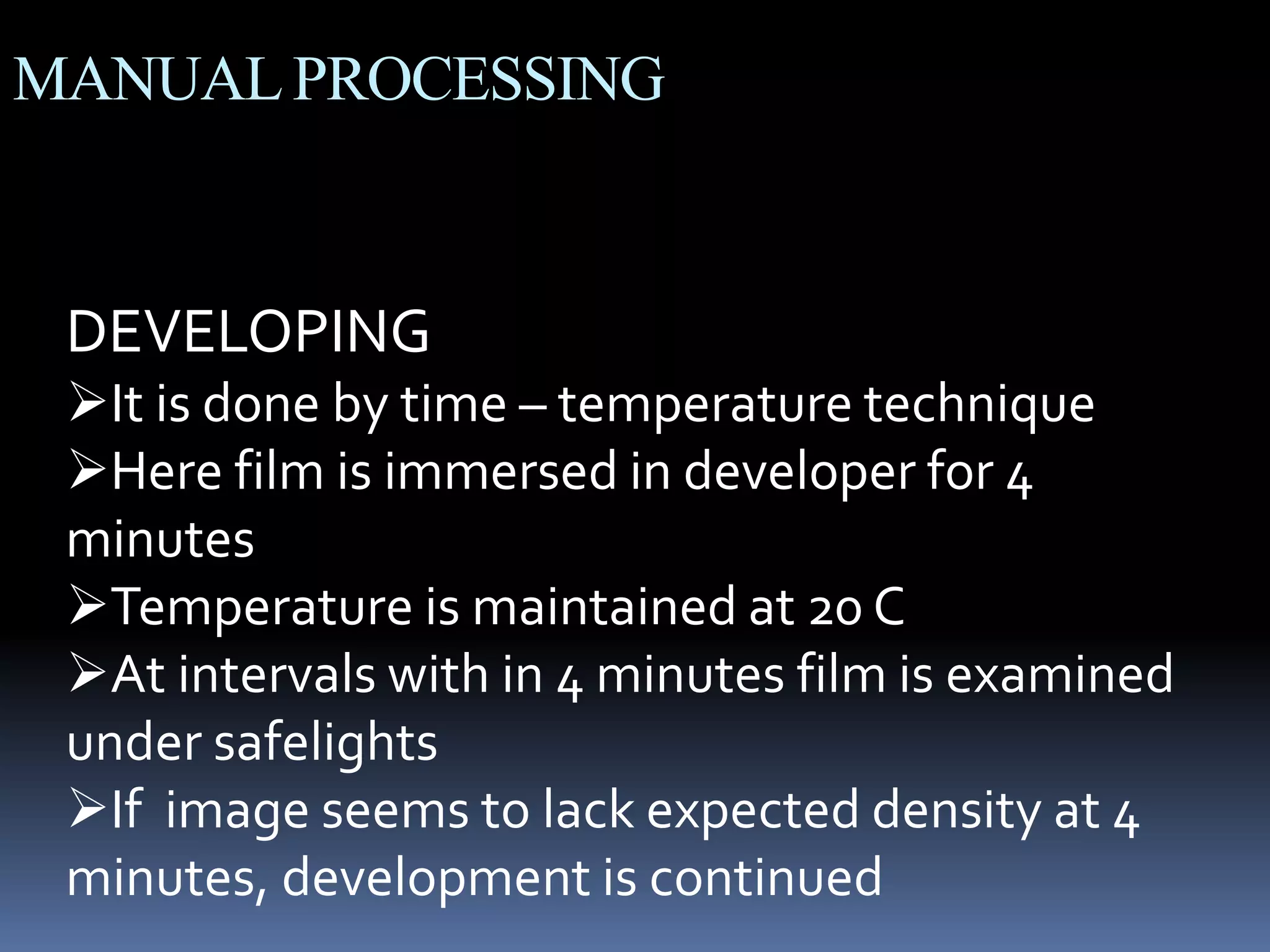 Dark room procedures | PPTX