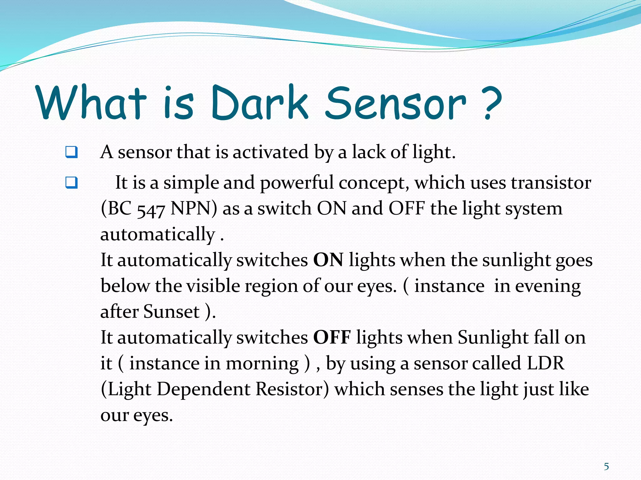 Dark sensor | PPTX