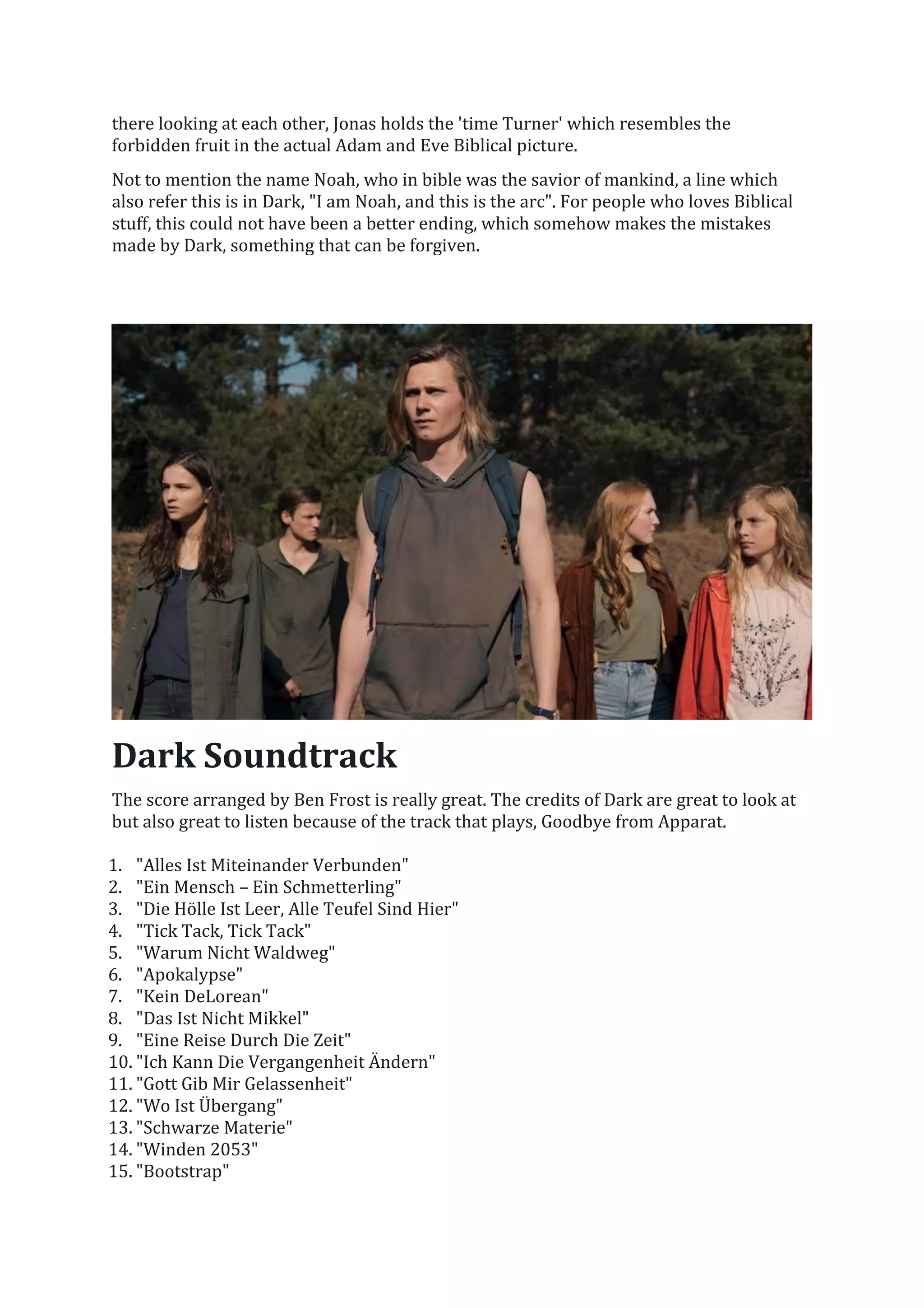 Dark series explined | PDF