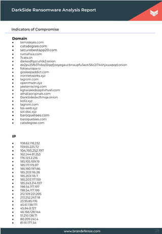 DarkSide Ransomware Analysis Report | PDF