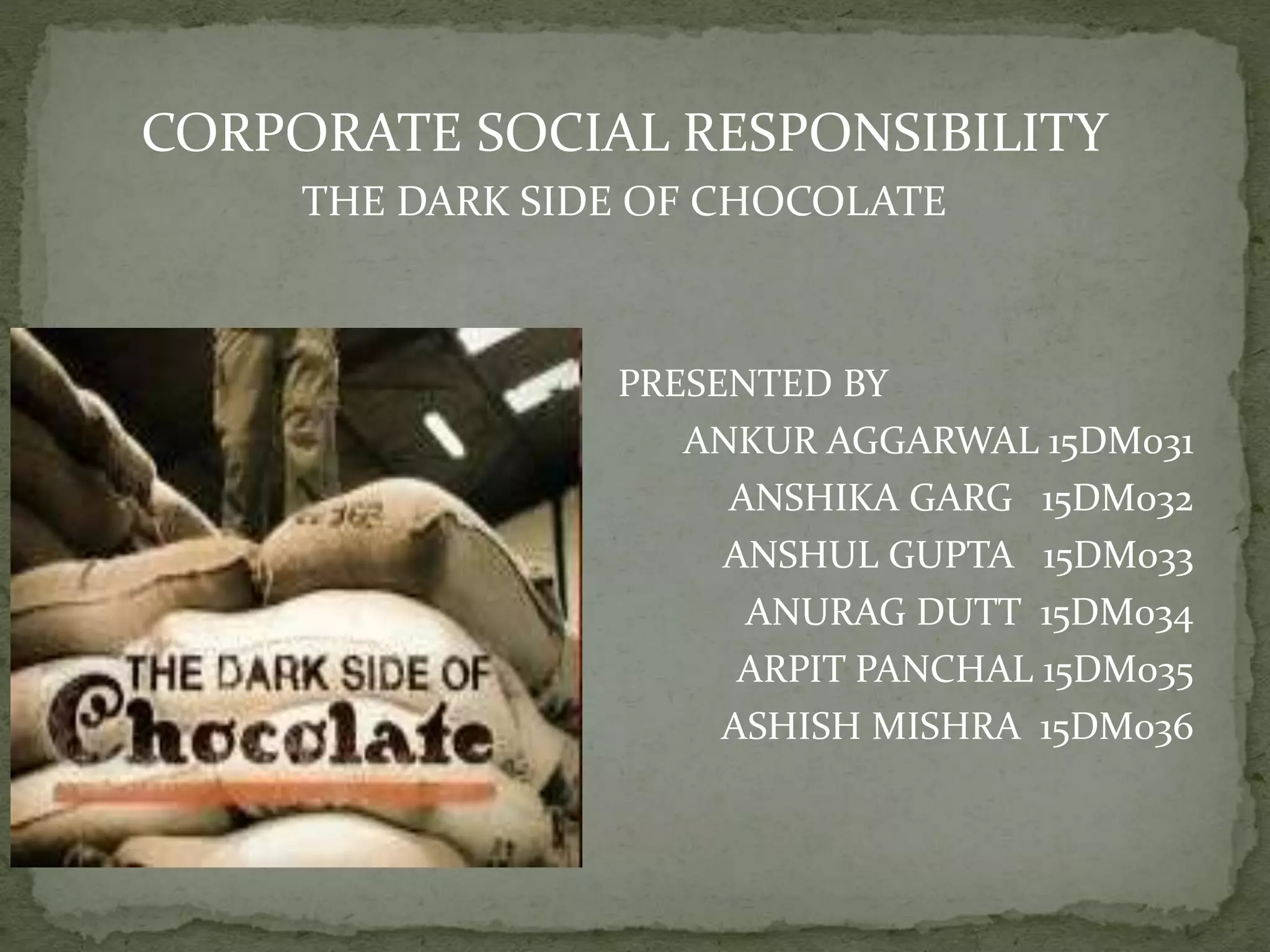Dark Side of Chocolate Presentation | PPTX