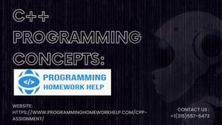 C++ programming concepts! | PDF