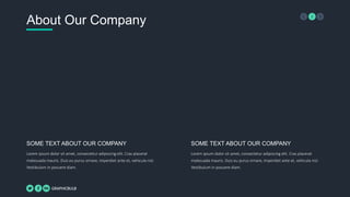 Dark theme free powerpoint template | PPT