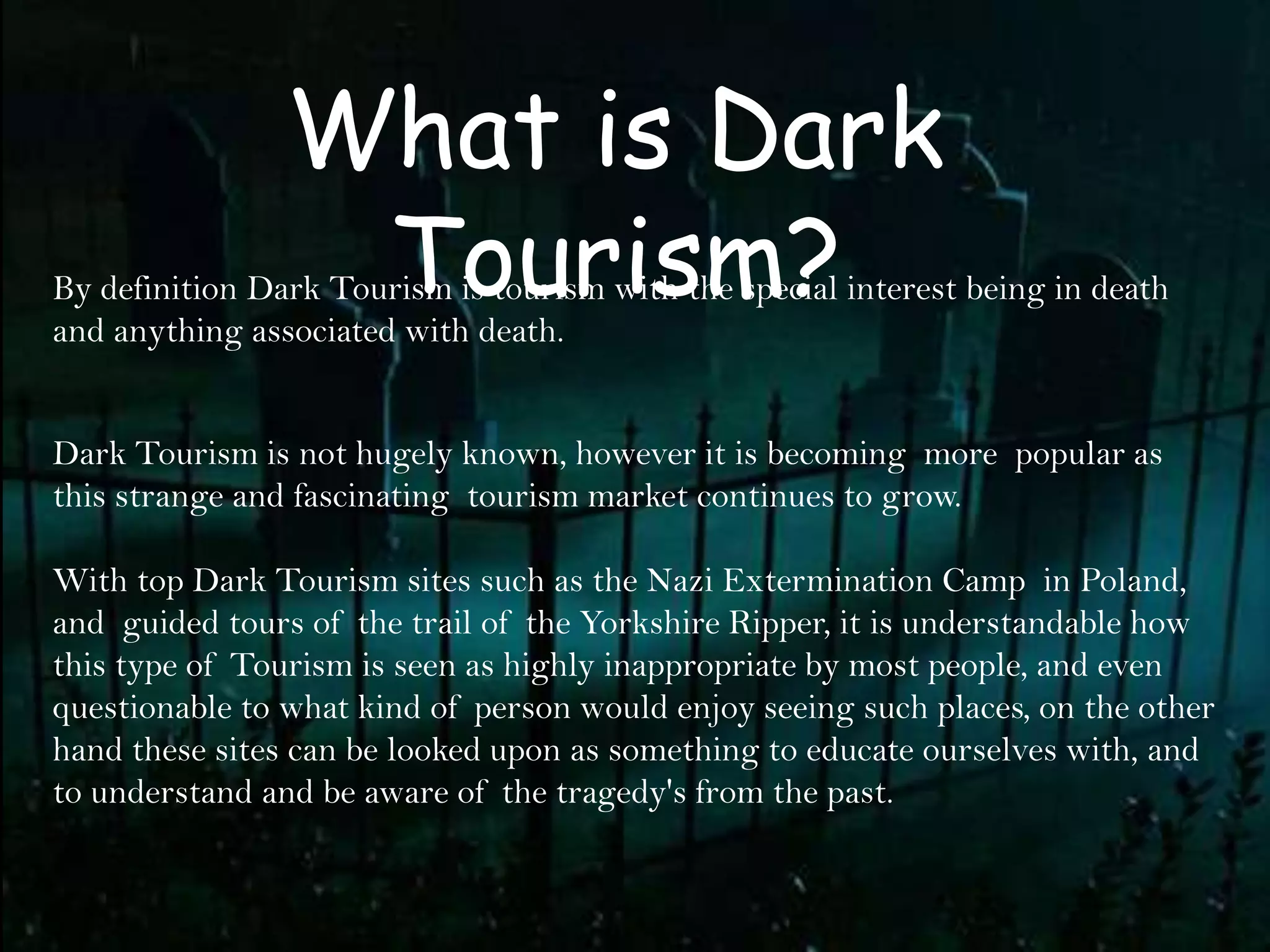Dark Tourism | PPTX