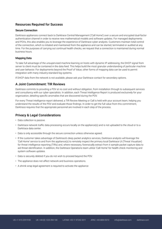 Darktrace Proof of Value | PDF | Computer Networking | Computing