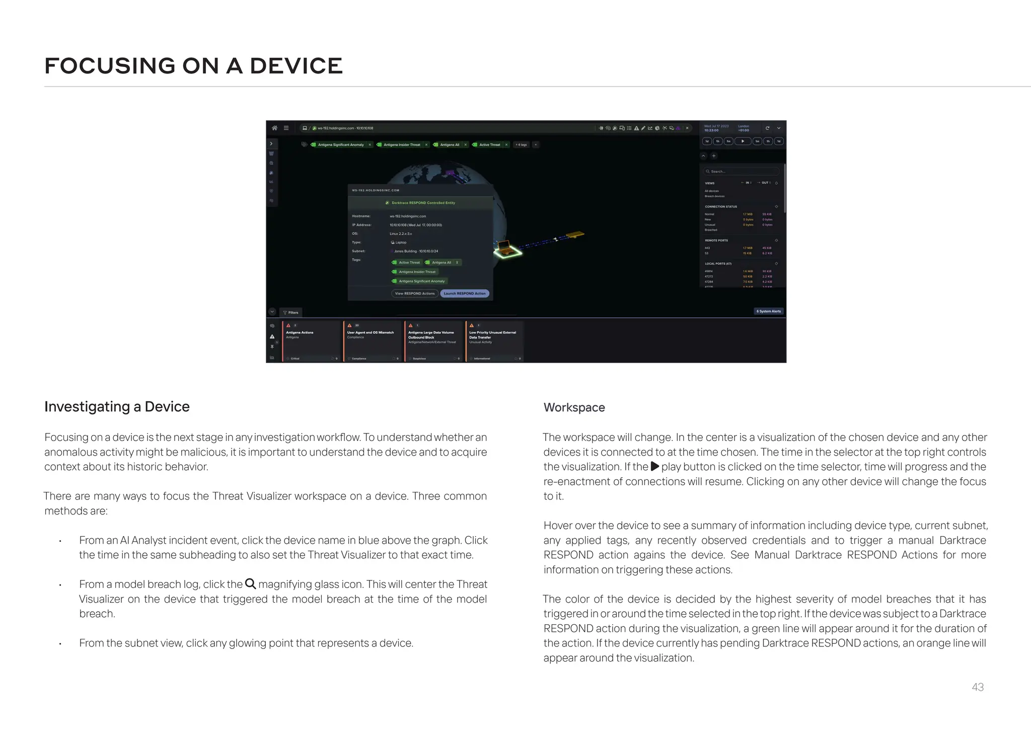 Darktrace_Threat_Visualizer_User_Guide.pdf | Cloud Computing | Internet