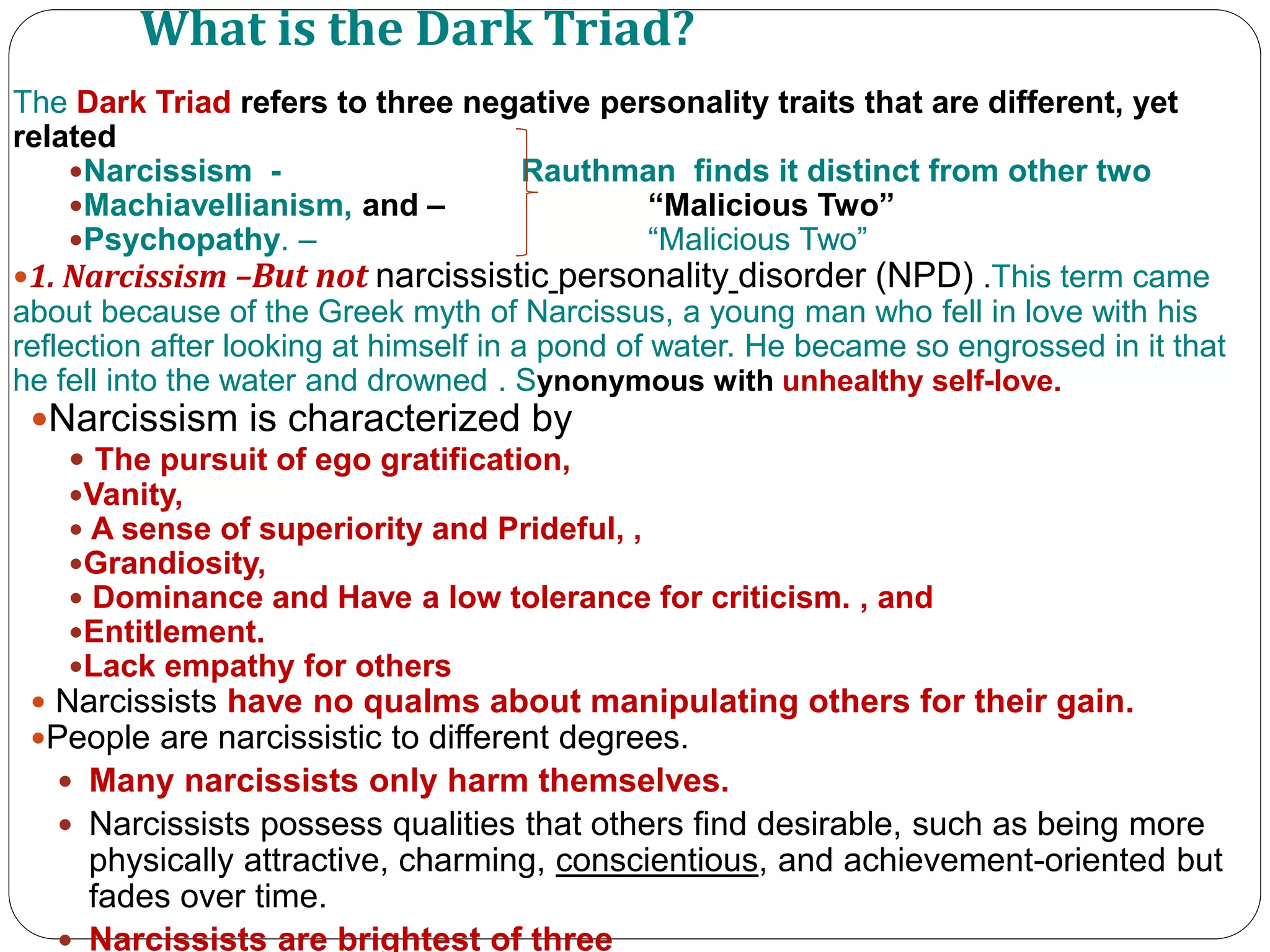 Dark Triad | PPTX