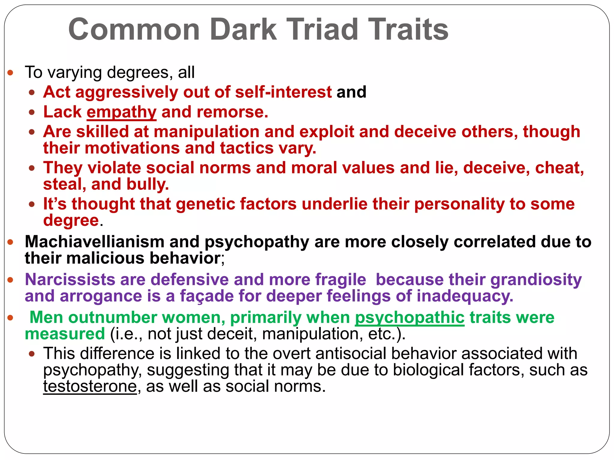Dark Triad | PPTX
