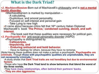 Dark Triad | PPTX