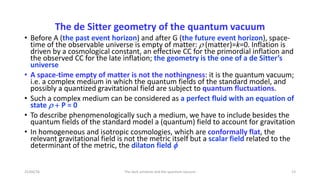 Dark universe and quantum vacuum | PPT