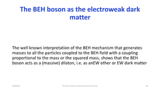 Dark universe and quantum vacuum | PPT