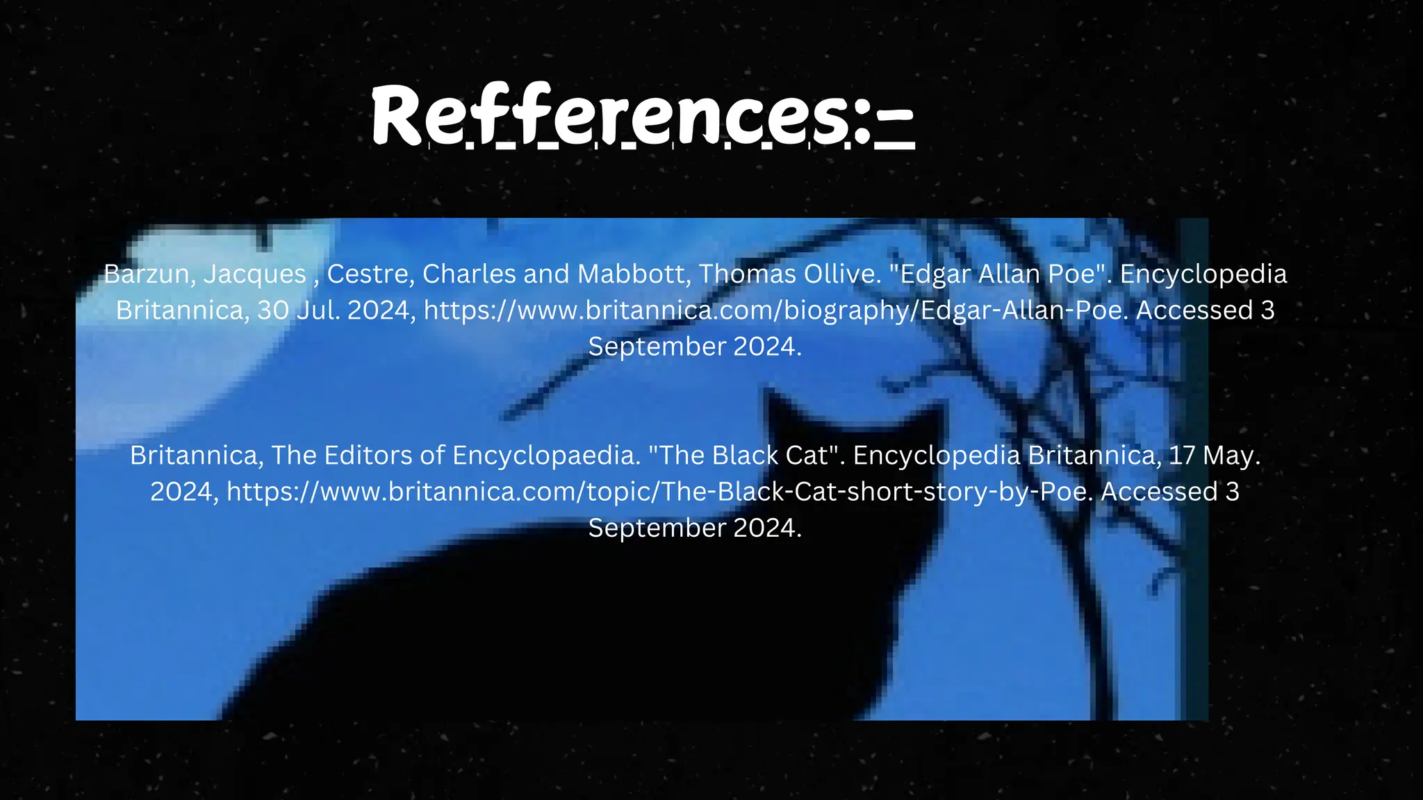 The Black Cat by Edgar Allan Poe on virtual teacher ppt | PDF