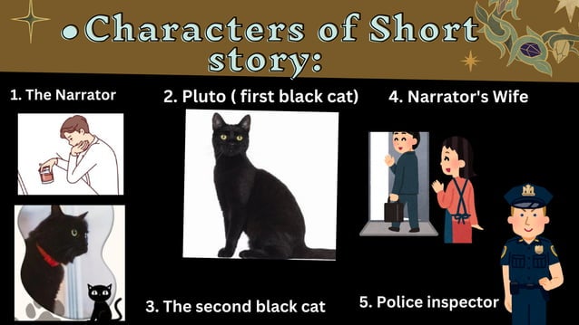 The Black Cat by Edgar Allan Poe on virtual teacher ppt | PPT