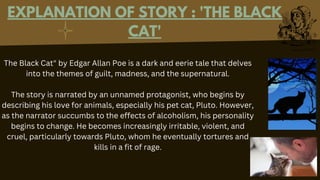The Black Cat by Edgar Allan Poe on virtual teacher ppt | PPT