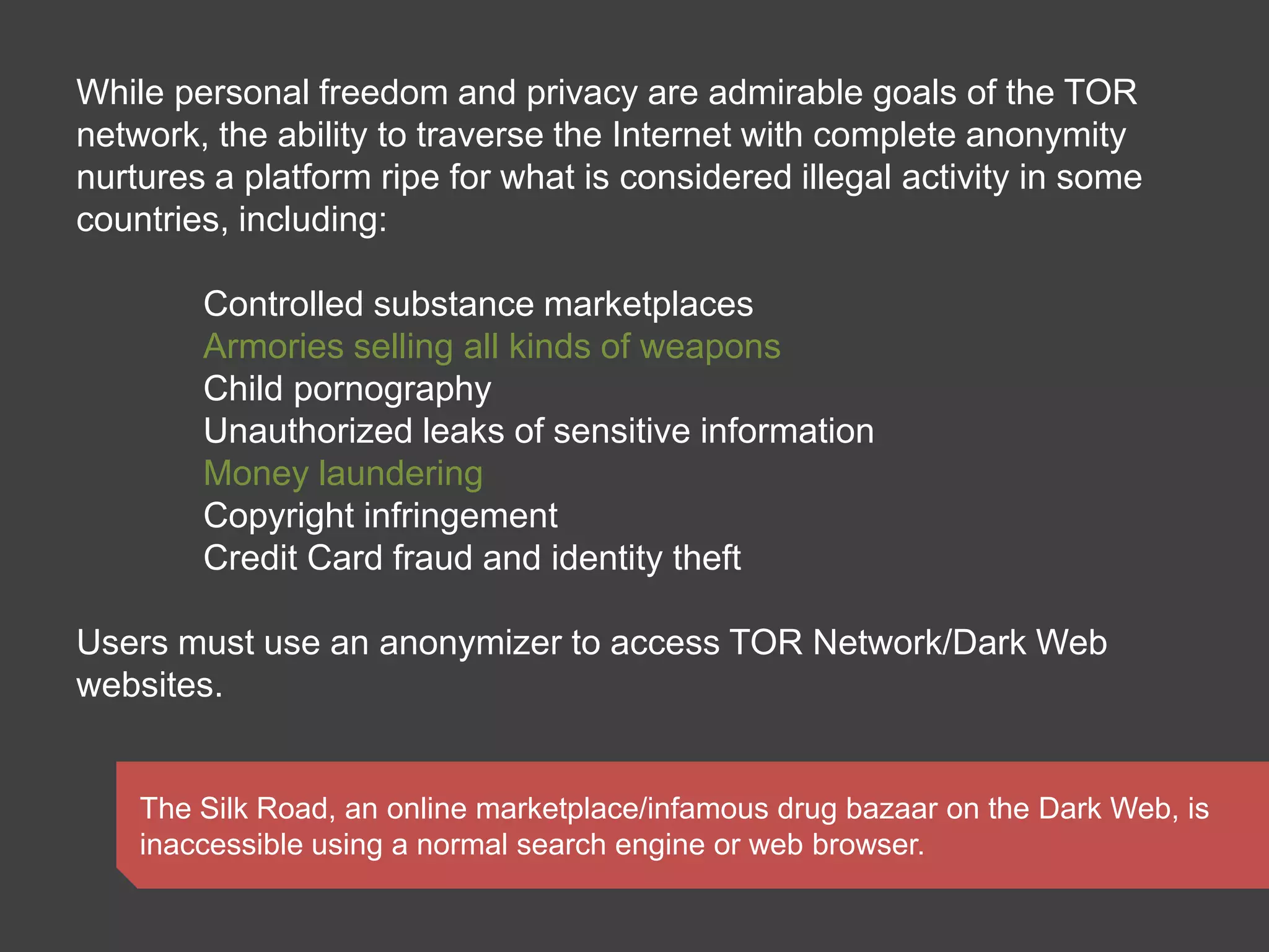 Dark web by Claudine Impas | PPTX