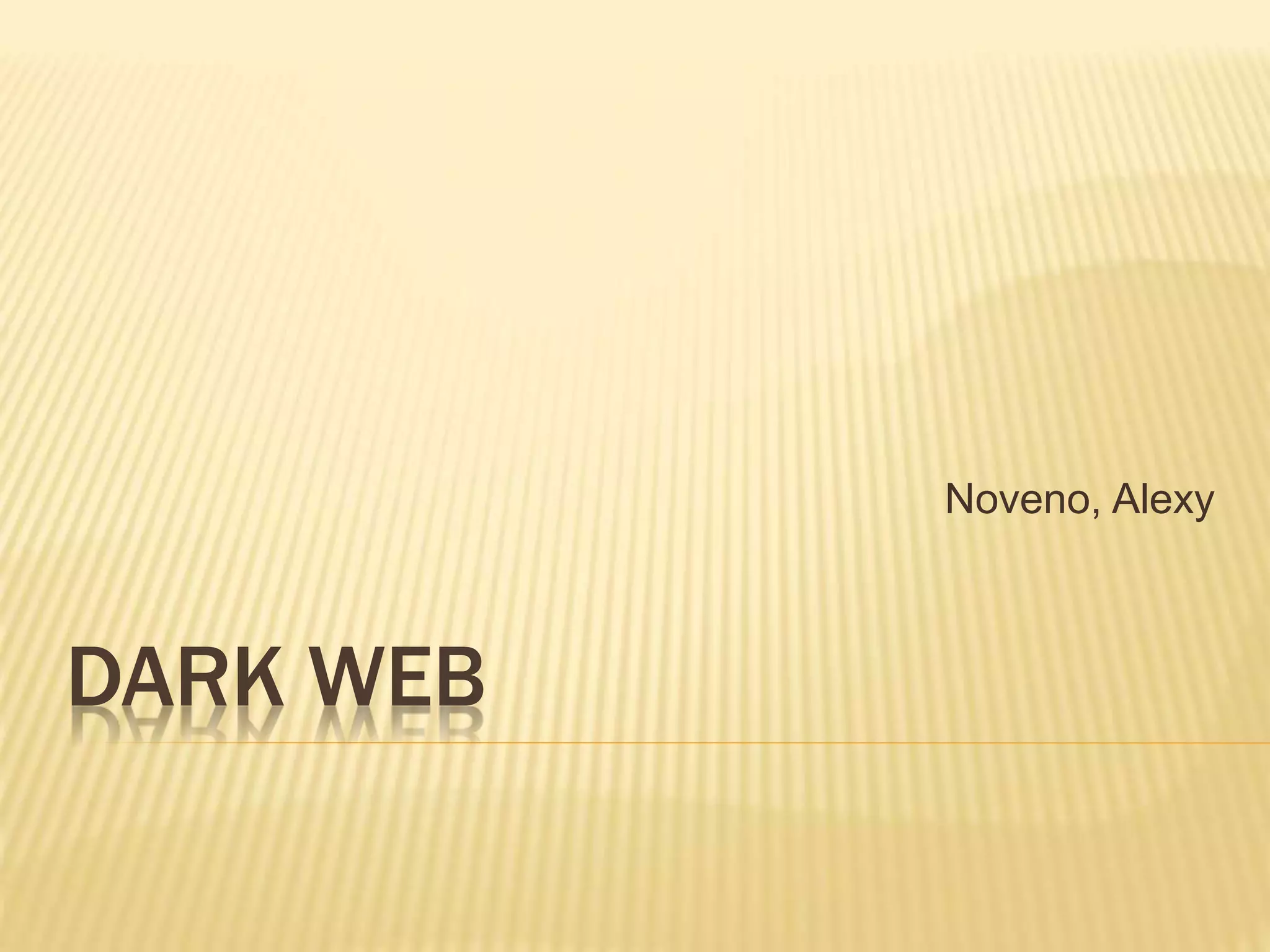 Dark web | PPTX