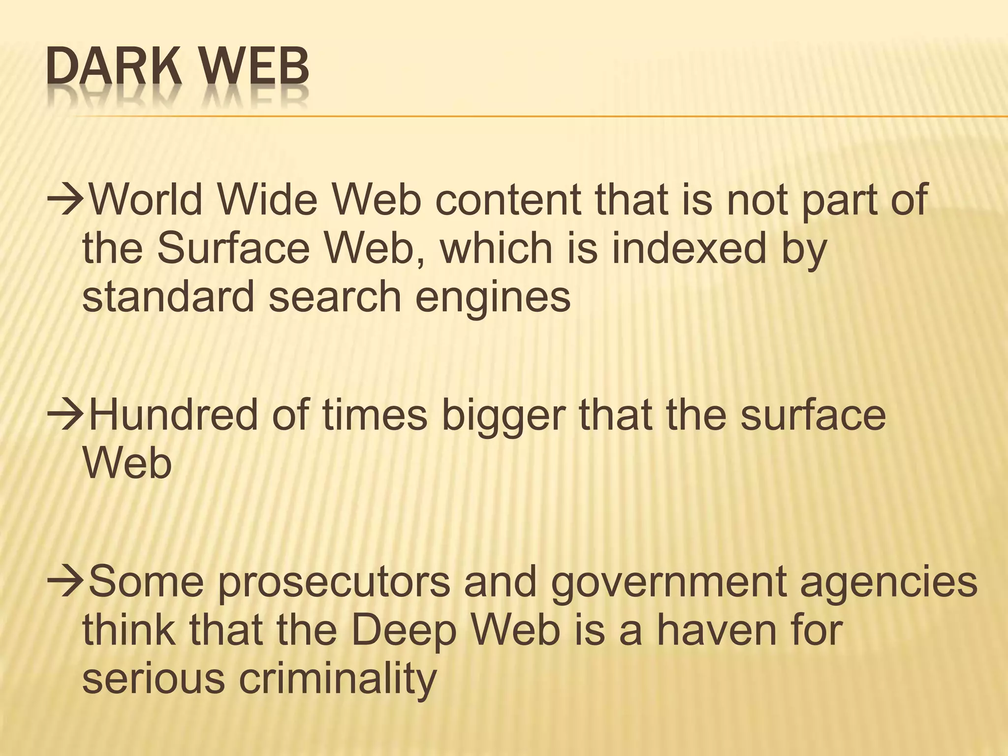 Dark web | PPTX