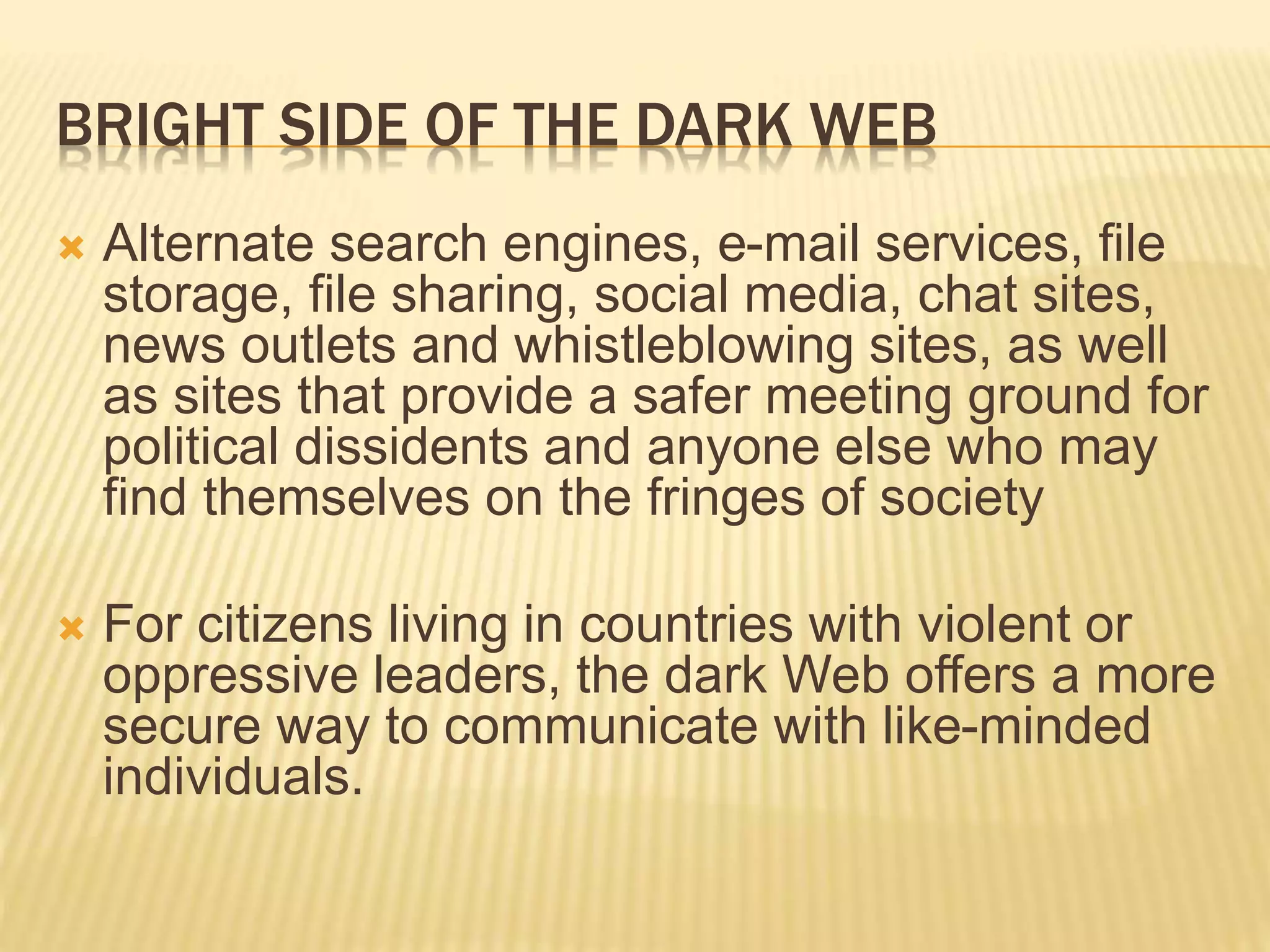 Dark web | PPTX