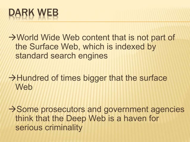 Dark web | PPTX