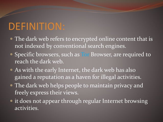 Dark web | PPT