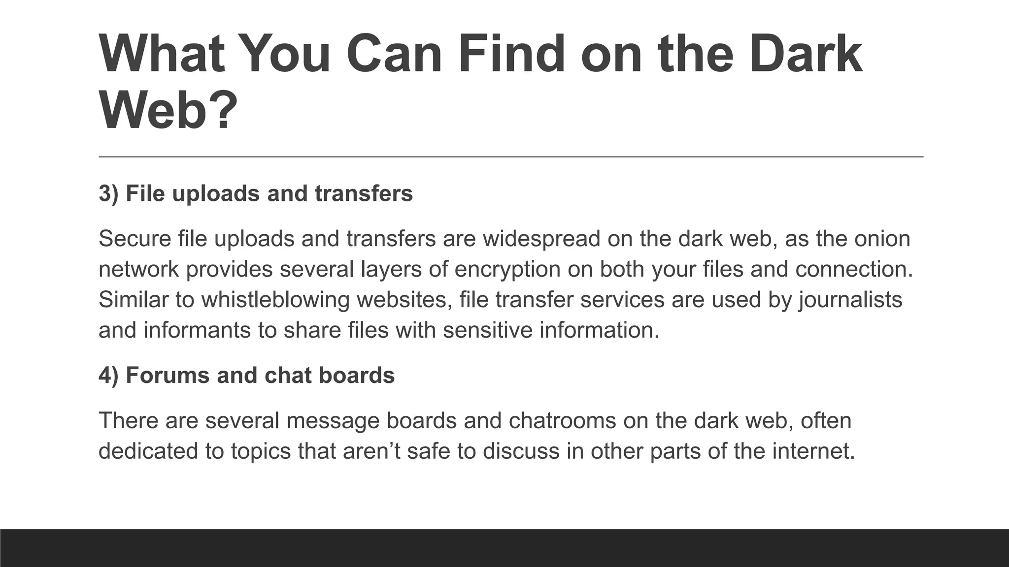 Dark Web | PPTX