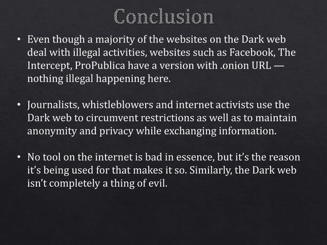 Journey To The Dark Web | PPTX