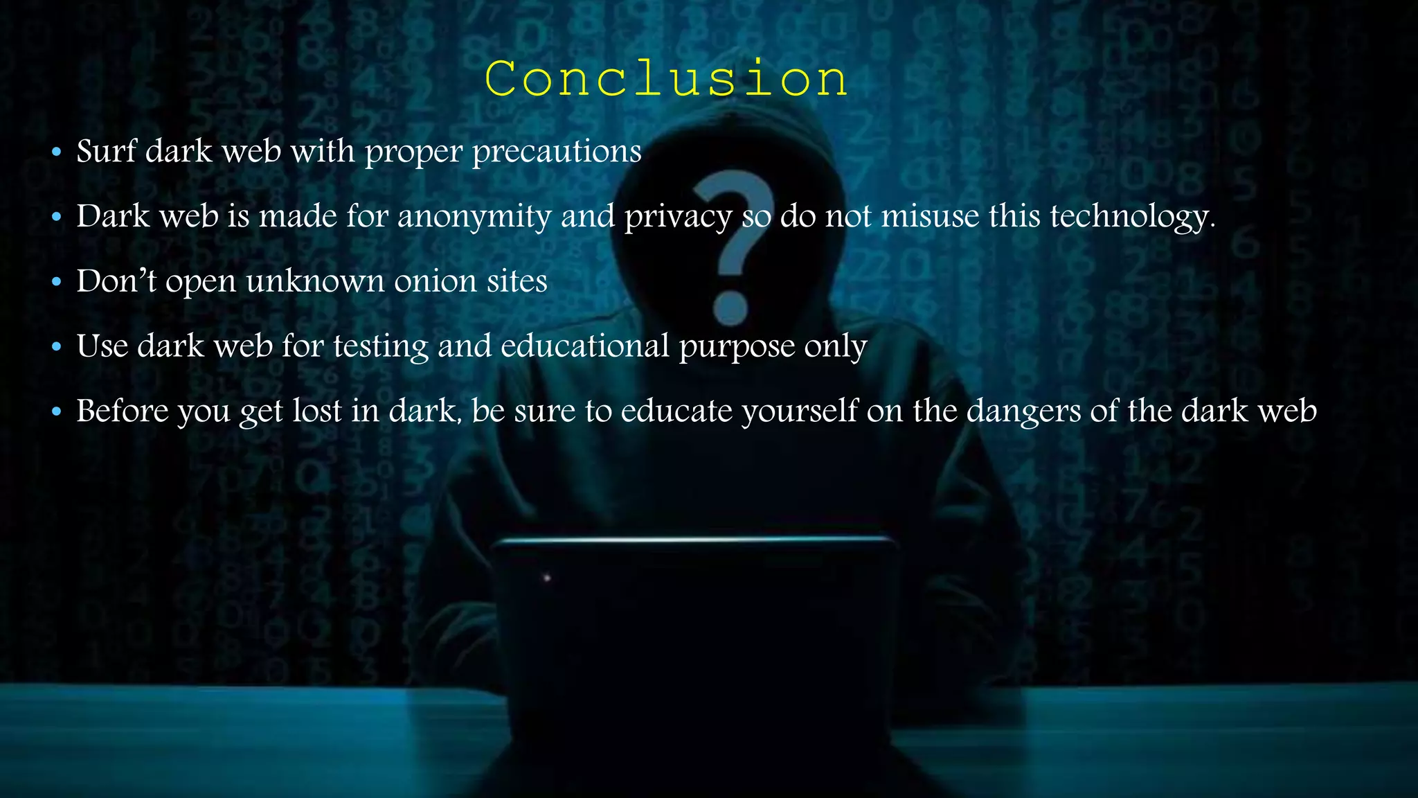 Dark web by Pranesh Kulkarni | PPTX