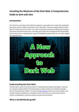 Dark Web Links - Dark Web Links Guide.pdf | Internet for Beginners | Internet