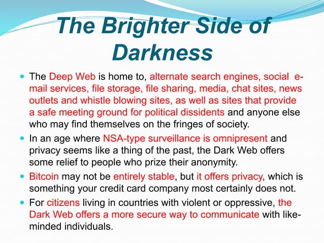 Dark web presentation | PPTX | Internet | Computing