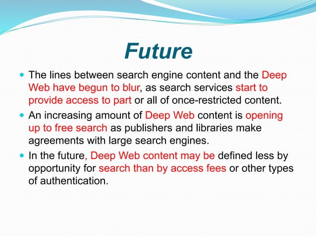 Dark web presentation | PPTX | Internet | Computing