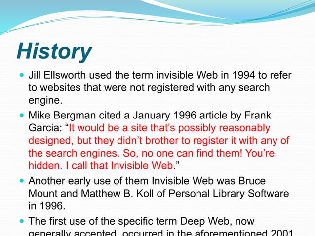 Dark web presentation | PPTX | Internet | Computing