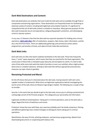 Dark web | PDF | Internet for Beginners | Internet