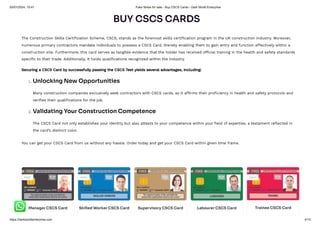 Dark World Enterprise For CSCS Cards, Fake Notes and Cloned Cards. | PDF