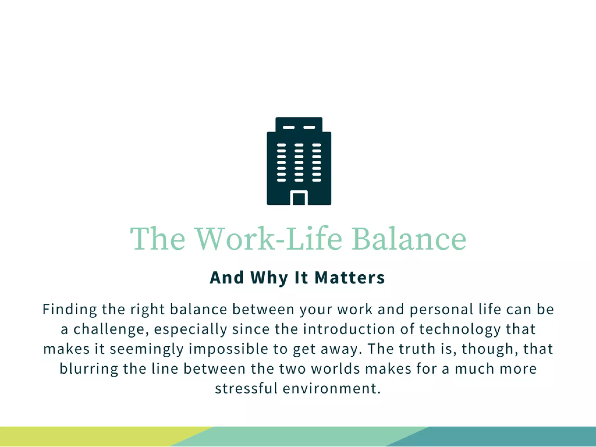 The Importance of the Proper Work-Life Balance | PDF