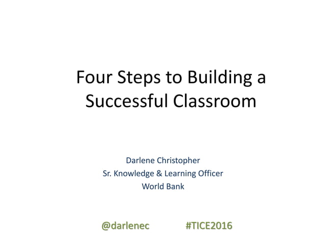 Four Steps to Building a Successful Classroom | PDF | Education