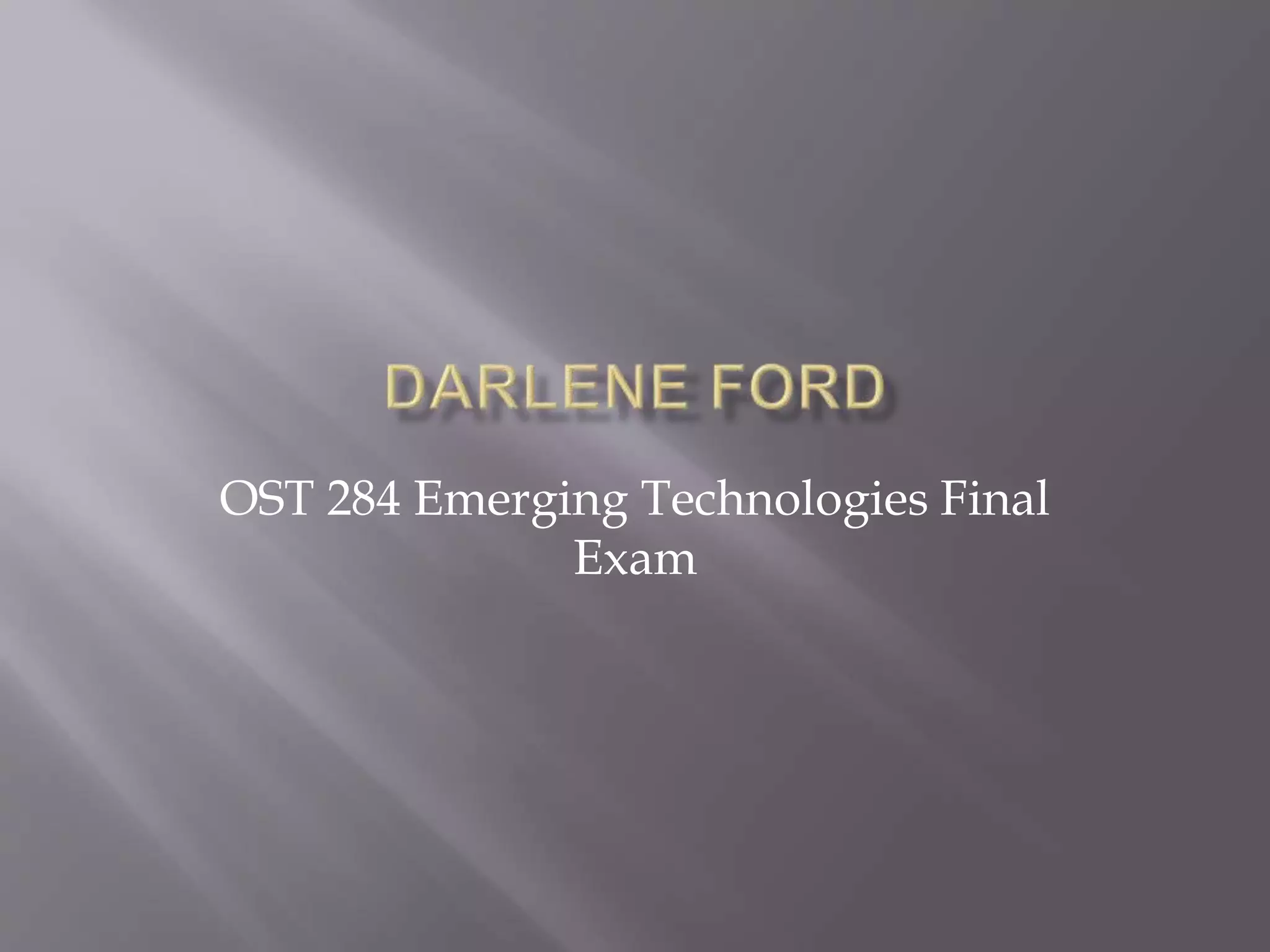 Darlene ford power point | PPT