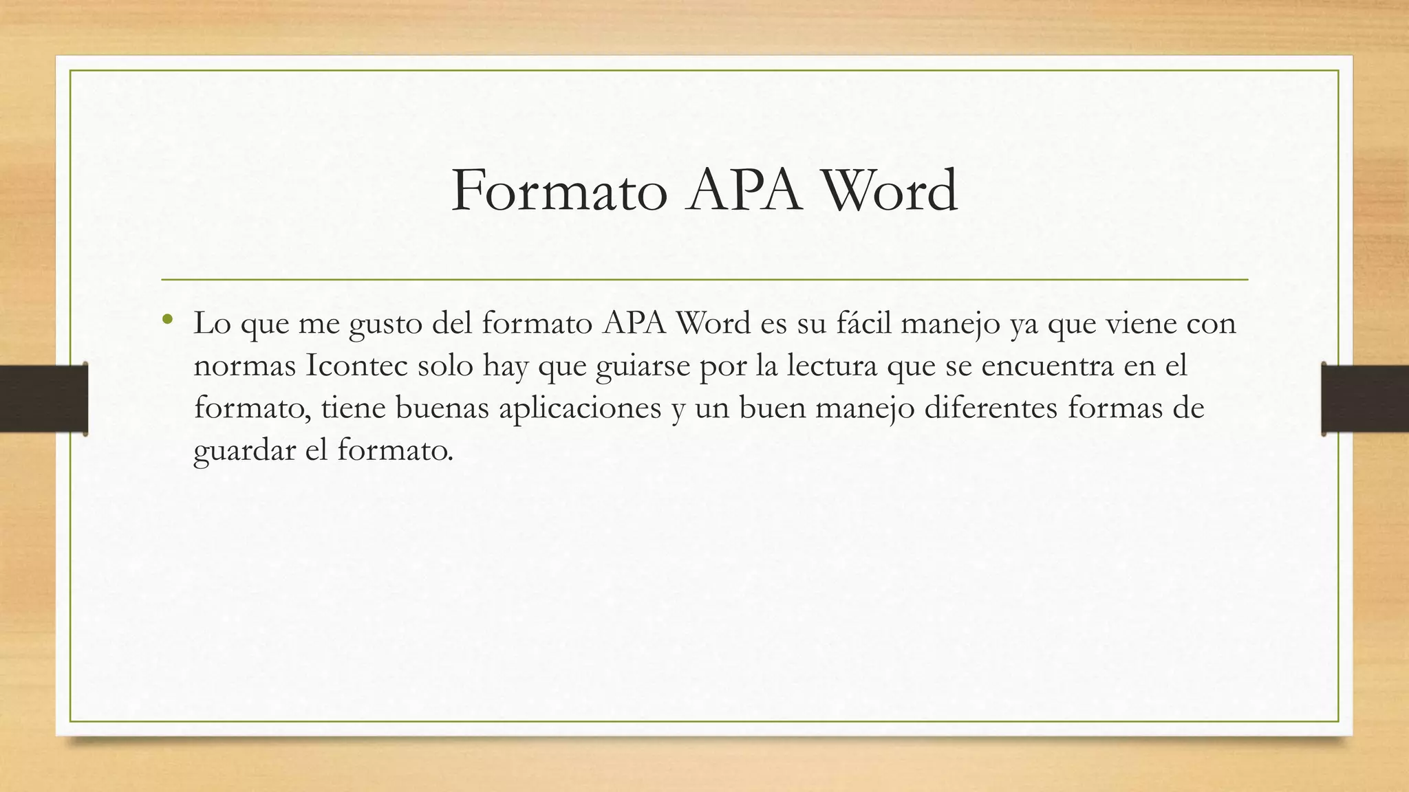 FORMATO APA WORD | PPTX | Desktop Publishing | Computer Software and ...