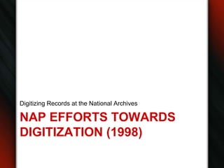 Digitizing Records at The National Archives | PDF