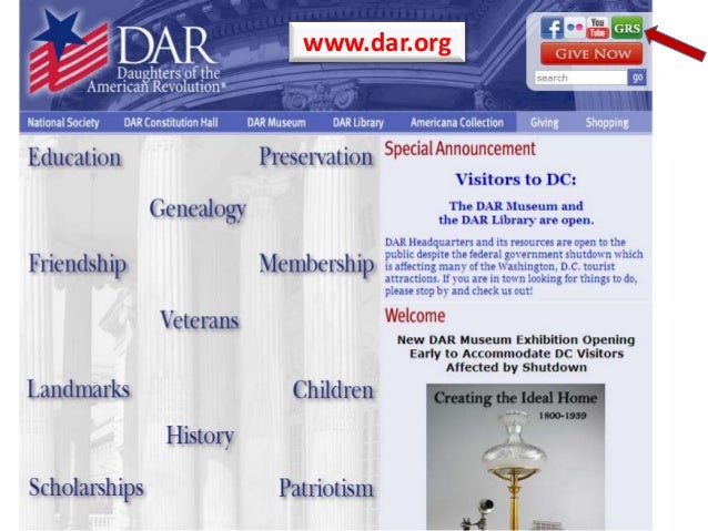 DAR Online Resources for the Public