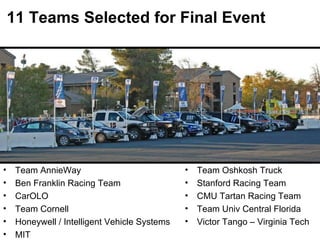 Darpa Challenge Series | PPT