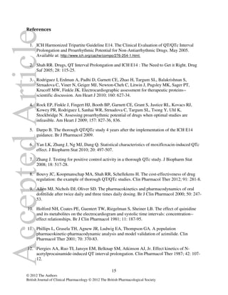 Darpo garnett early qt assessment br j clin pharmacol 2012 | PDF